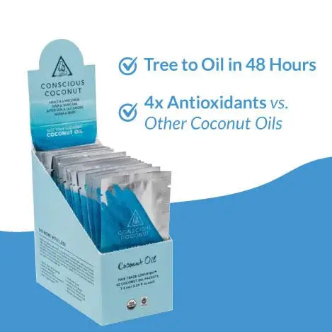 Organic Coconut Oil Packets – Floral Fêtes